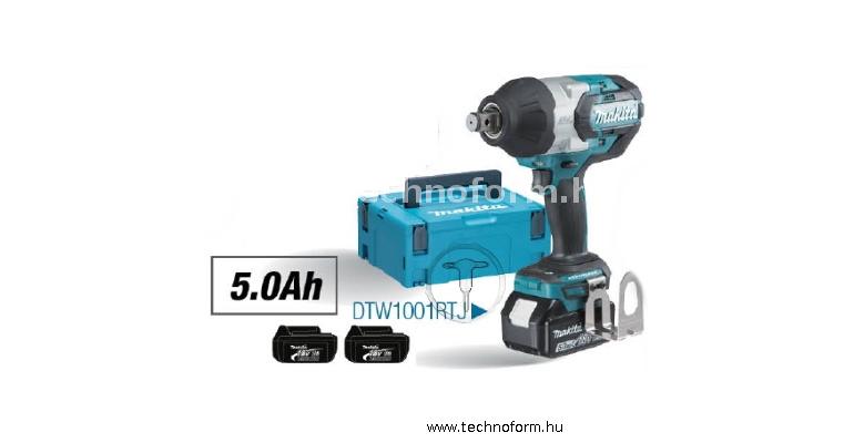 Makita DTW1001RTJ akkus ütvecsavarozó 3/4" 1000Nm 18V